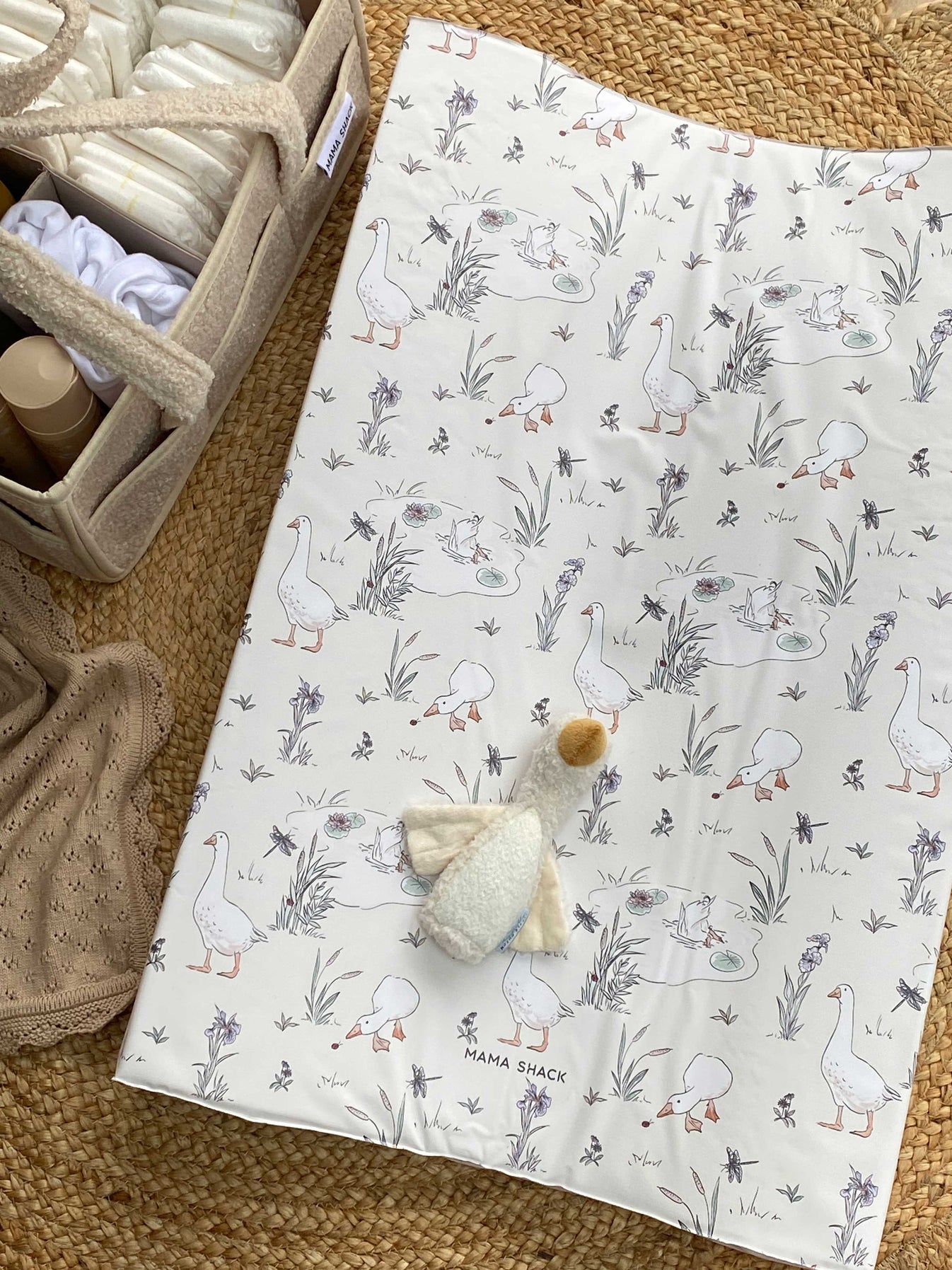 Anti Roll Changing Mat - Goose & the Lady Bird – Mama Shack